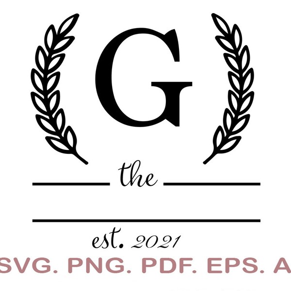 G Monogram Svg - Etsy