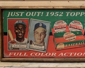 Topps Baseball Card Sign - Etsy