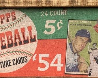 Topps Baseball Card Sign - Etsy
