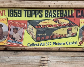 Topps Baseball Card Sign - Etsy