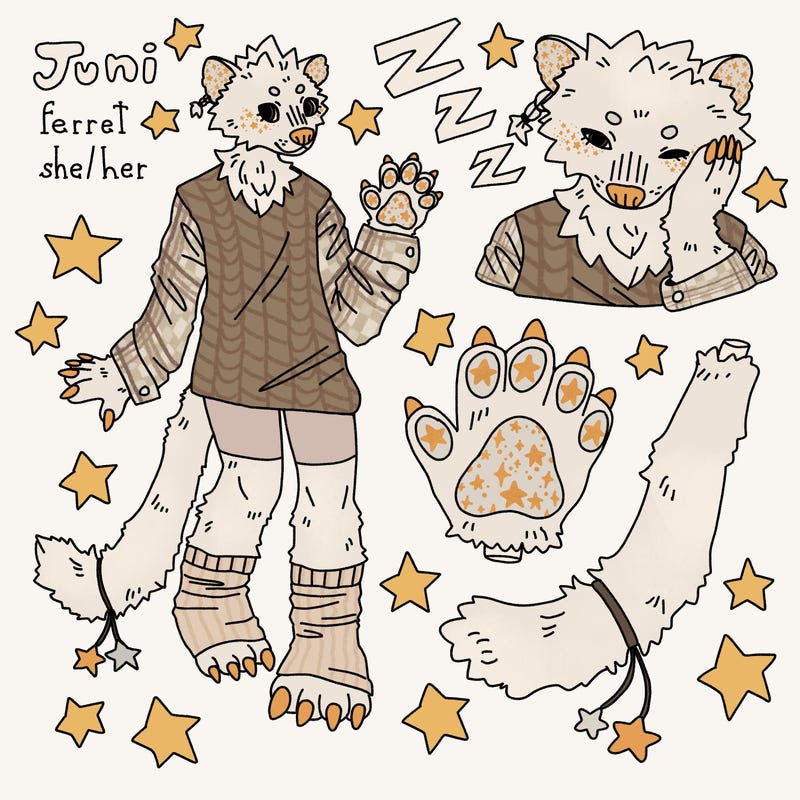 Furry Ref Sheet - Etsy