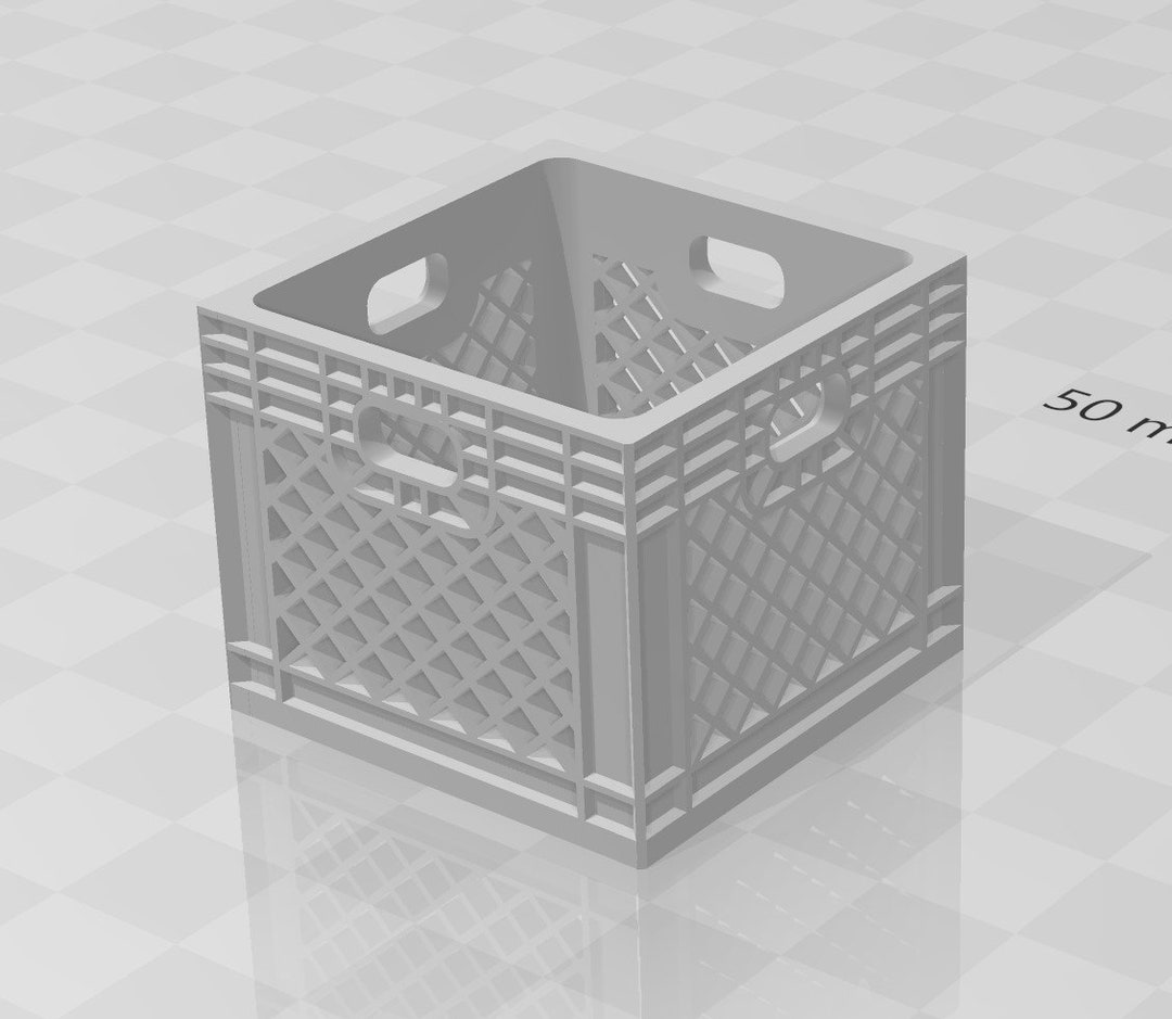 Milk Crate Digital STL Zip File Download - Etsy