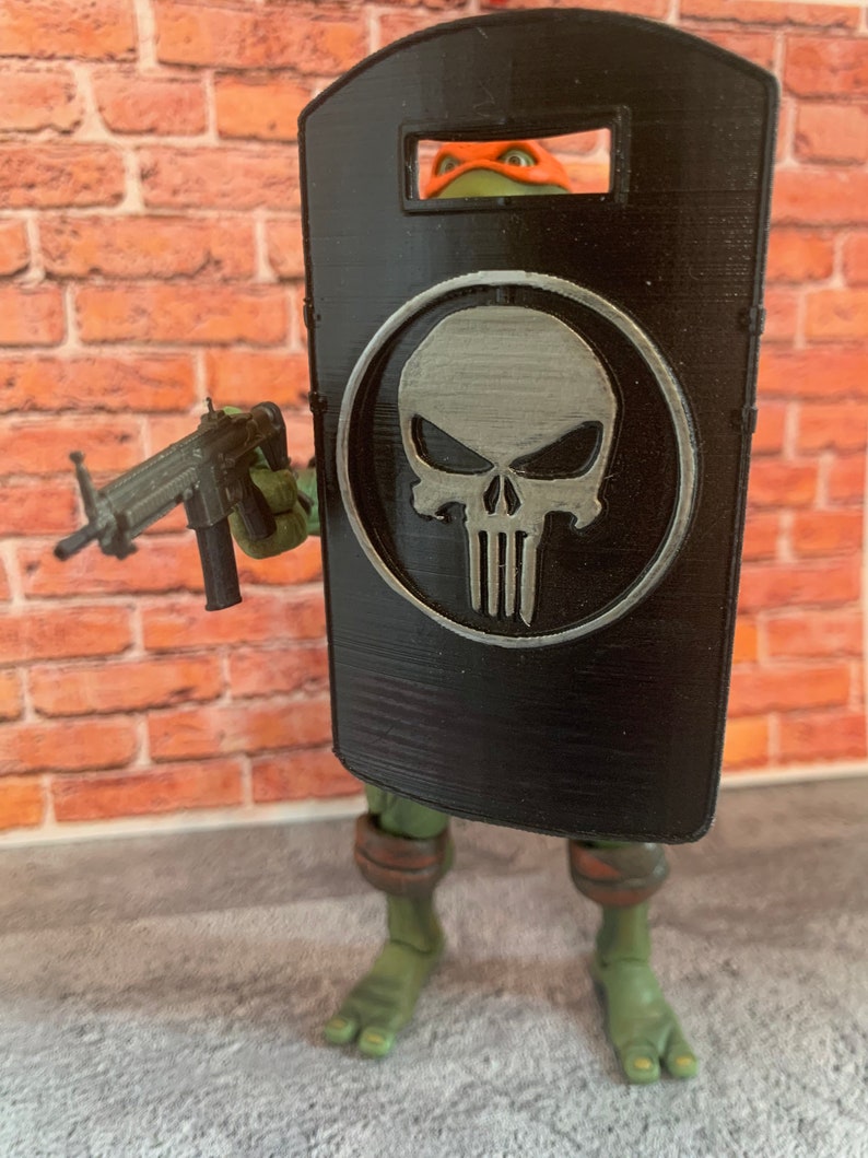 Skull Riot Shield Replica for Miniature 1:12 Scale Action - Etsy