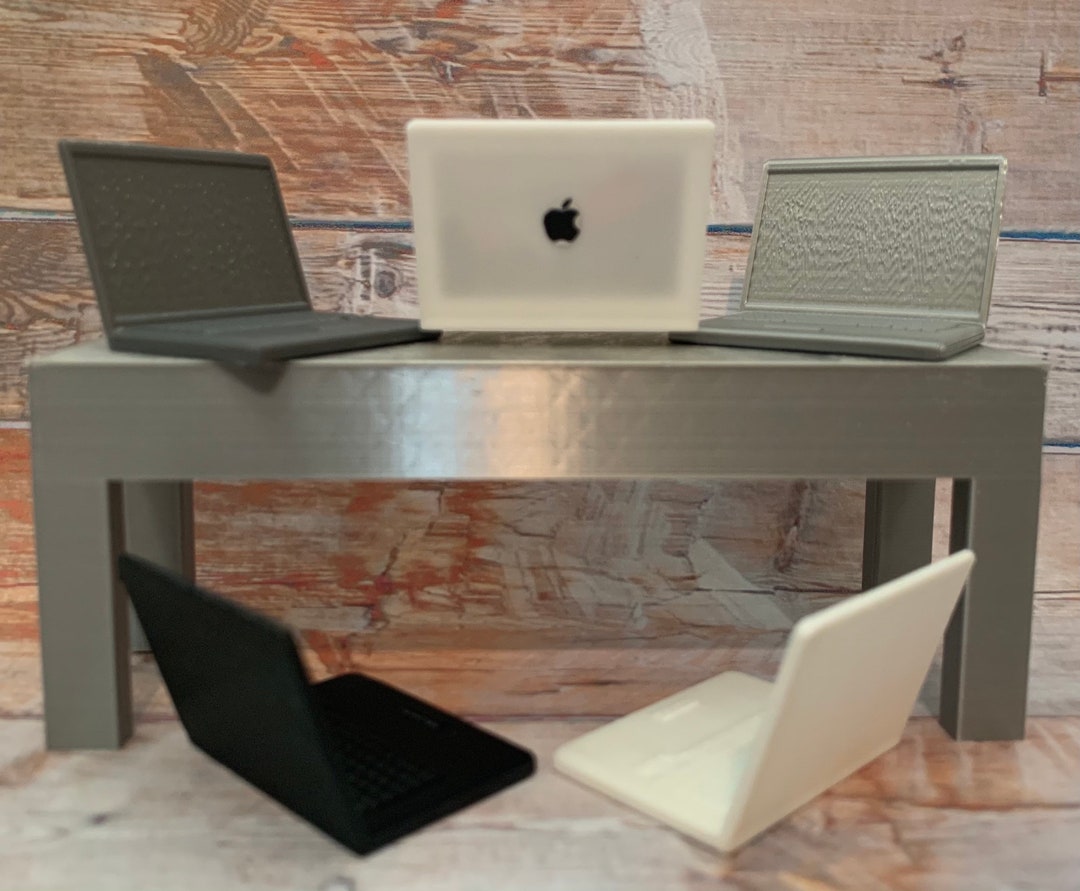 1:12 Scale Laptop Computer Miniature for Action Figure With - Etsy