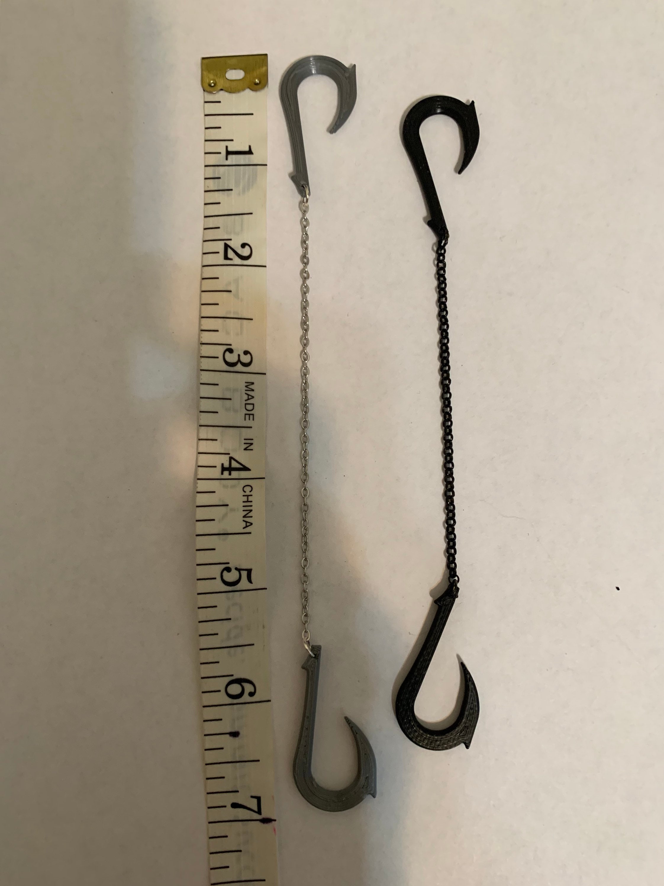 Fish Hook Torture Chain Weapon Miniature 1:12 Scale for Action - Etsy