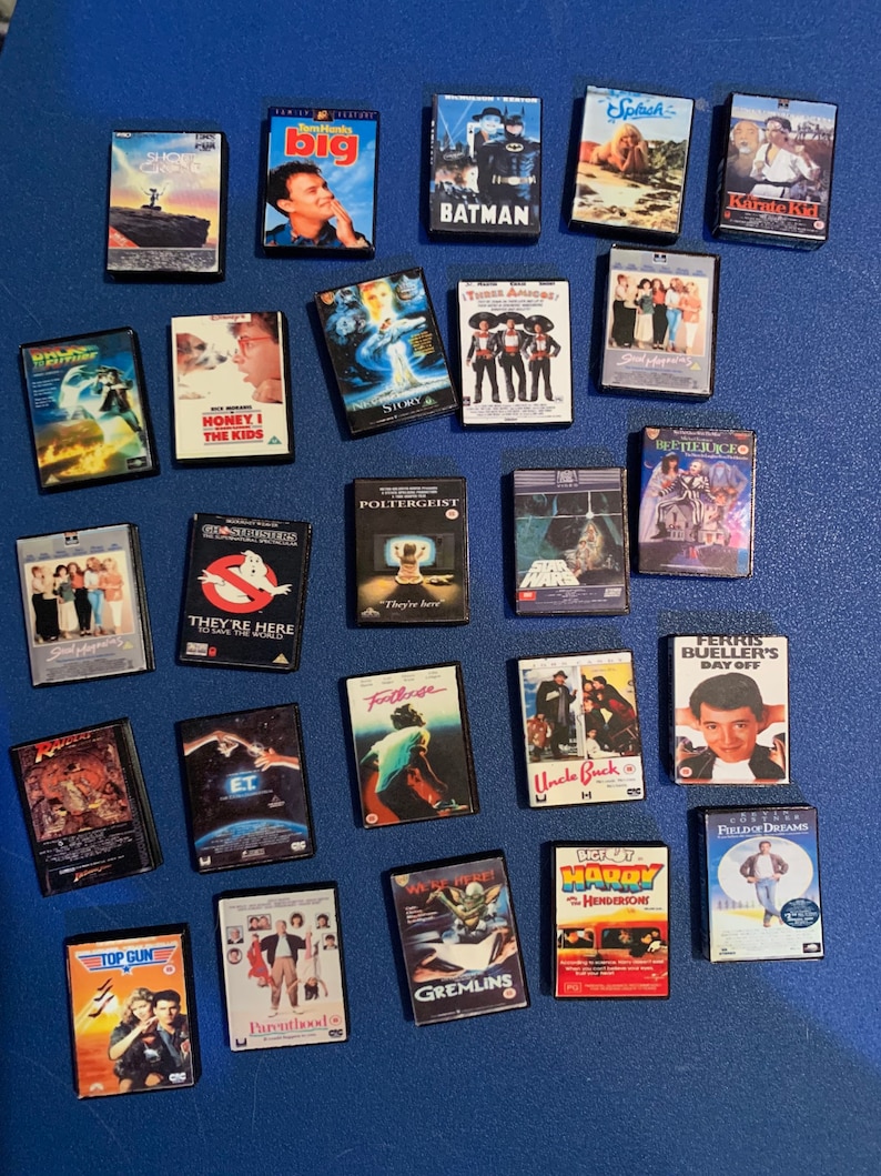 1:12 Scale VHS Movie Case Prop Miniature for Action Figure - Etsy