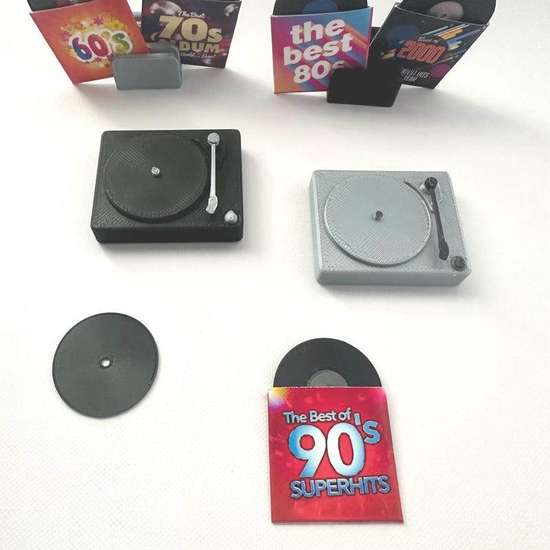 Mini Vinyl Record Player for Fridge - Etsy