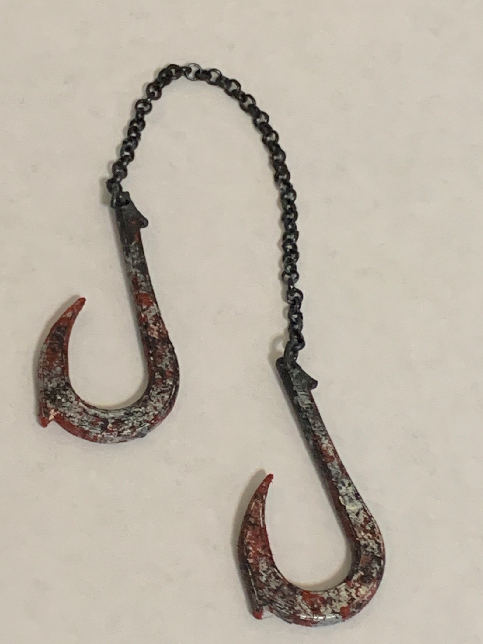 Fish Hook Torture Chain Weapon Miniature 1:12 Scale for Action Figure ...