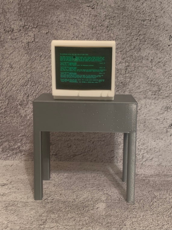 Computer Monitor or Box TV Television Miniature 1:12 Scale for | Etsy