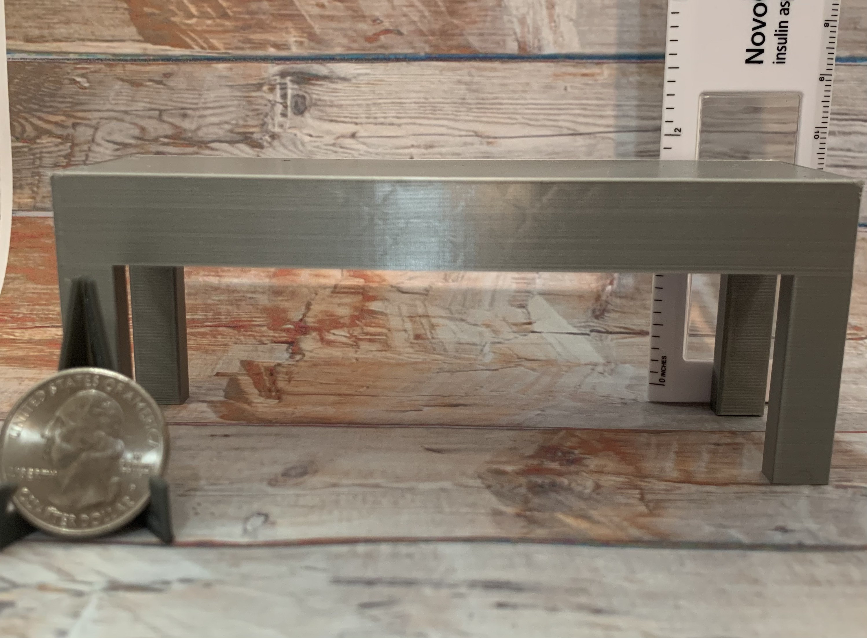 1:12 Scale Bench or Coffee Table Miniature for Action Figure - Etsy