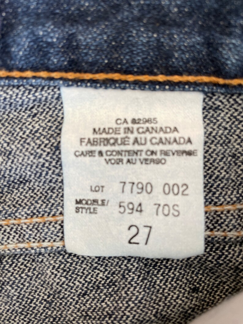 Bluenotes Hip Hugger Flair Jeans, talla 27 Made in Canada - Etsy México