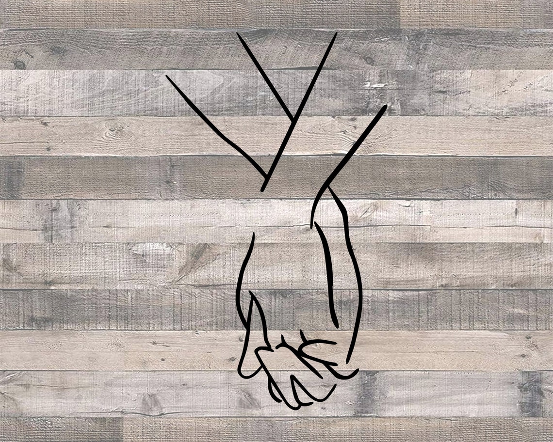 Clasped Hands Cut File - Etsy