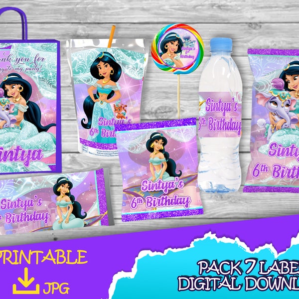 Princess Jasmine Chip Bag - Etsy