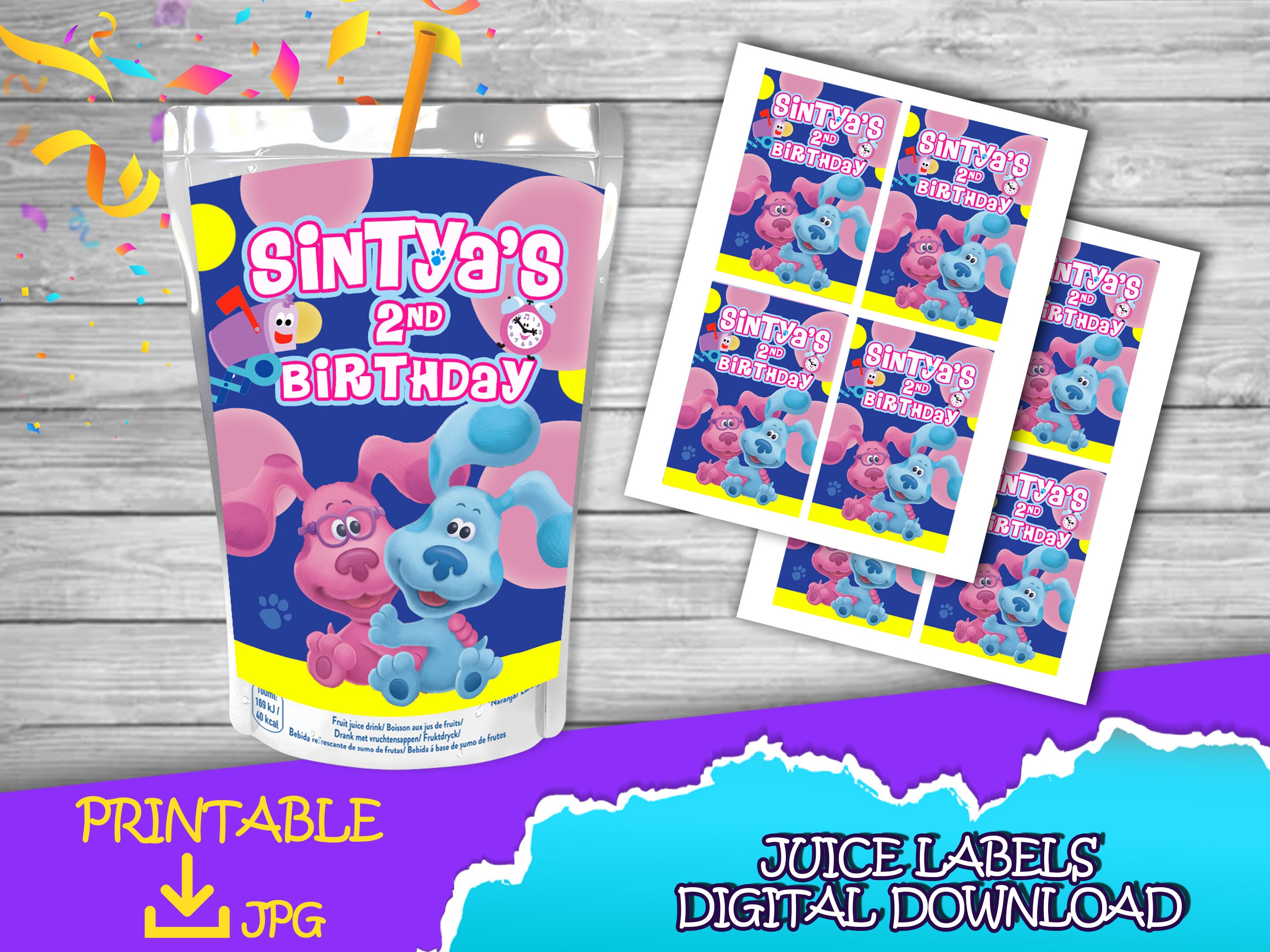 Magenta Birthday Pack Chip Bag fruit Snacks-favor Bag - Etsy