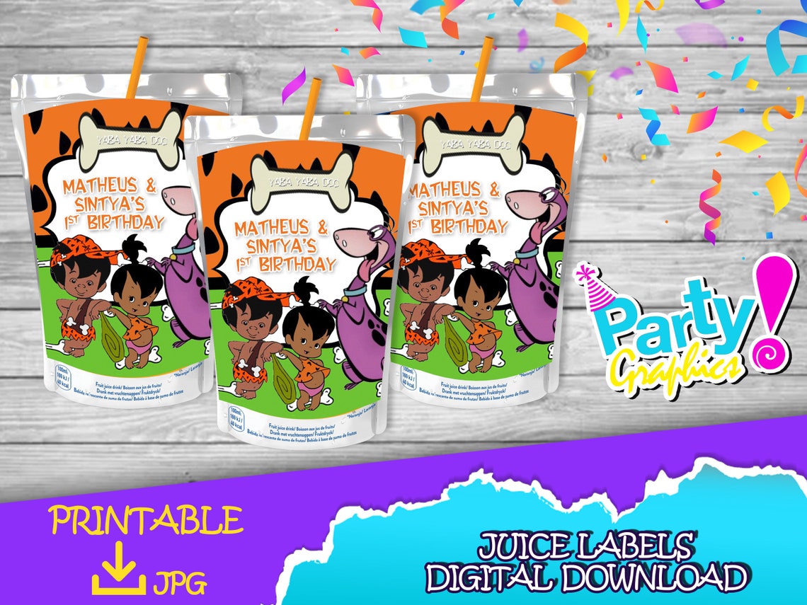 Pebbles and Bam Bam Birthday Pack Chip Bag fruit - Etsy