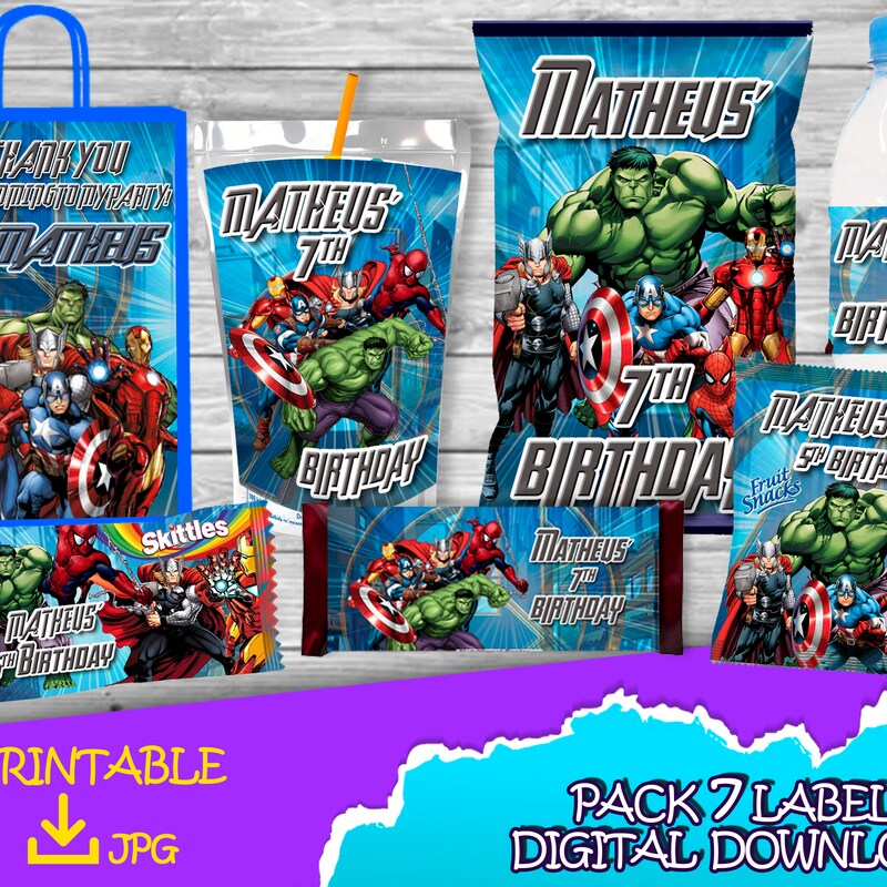 Superhero Chip Bag - Etsy