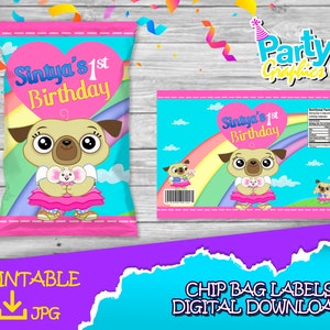 Chip and Potato Birthday Pack - Chip Bag -fruit Snacks-favor Bag- Juice ...