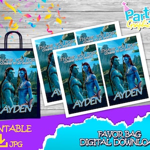 AVATAR Labels Pack - Chip Bag -fruit Snacks-favor Bag- Juice - Labels ...