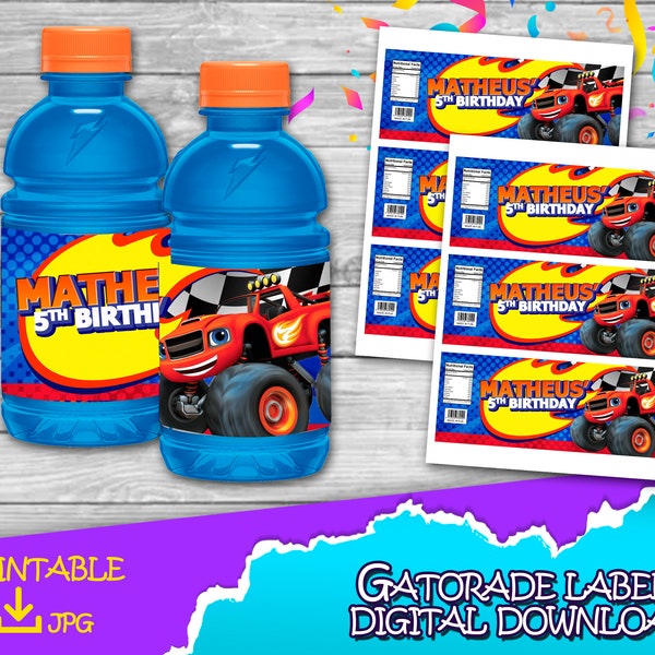 Blaze and the Monster Machines Water Bottle - Etsy