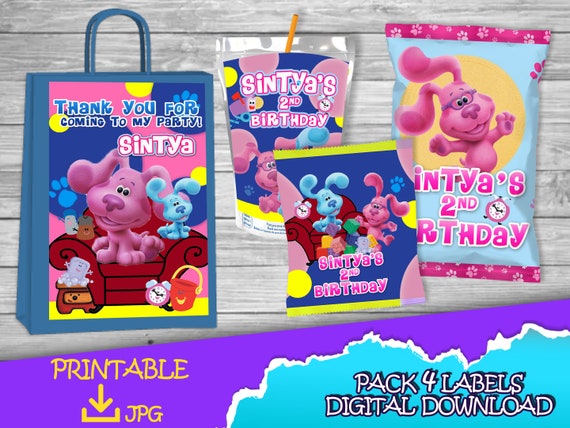 Magenta Birthday Pack Chip Bag fruit Snacks-favor Bag - Etsy