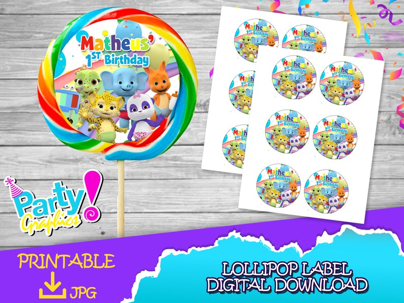 Word Party Birthday Pack Chip Bag fruit Snacks-favor - Etsy