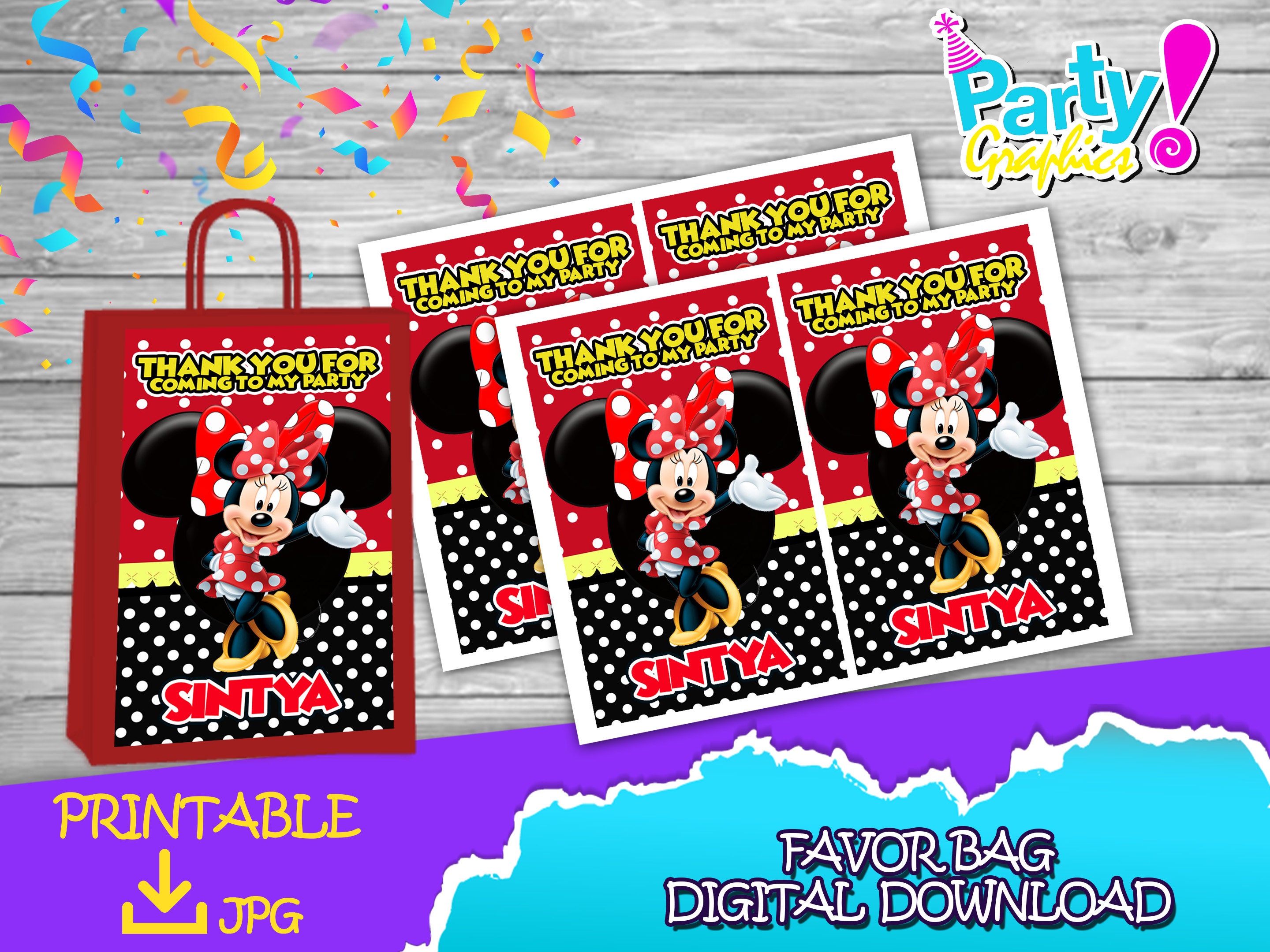 Minnie Mouse Birthday Pack Chip Bag fruit Snacks-favor - Etsy