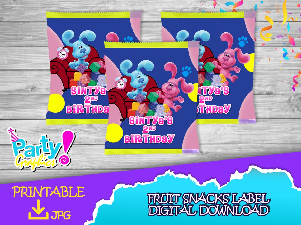 Magenta Birthday Pack Chip Bag fruit Snacks-favor Bag - Etsy