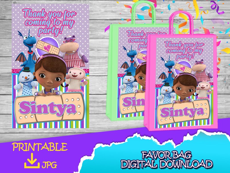 Doc Mcstuffins Birthday Pack Chip Bag fruit Snacks-favor - Etsy