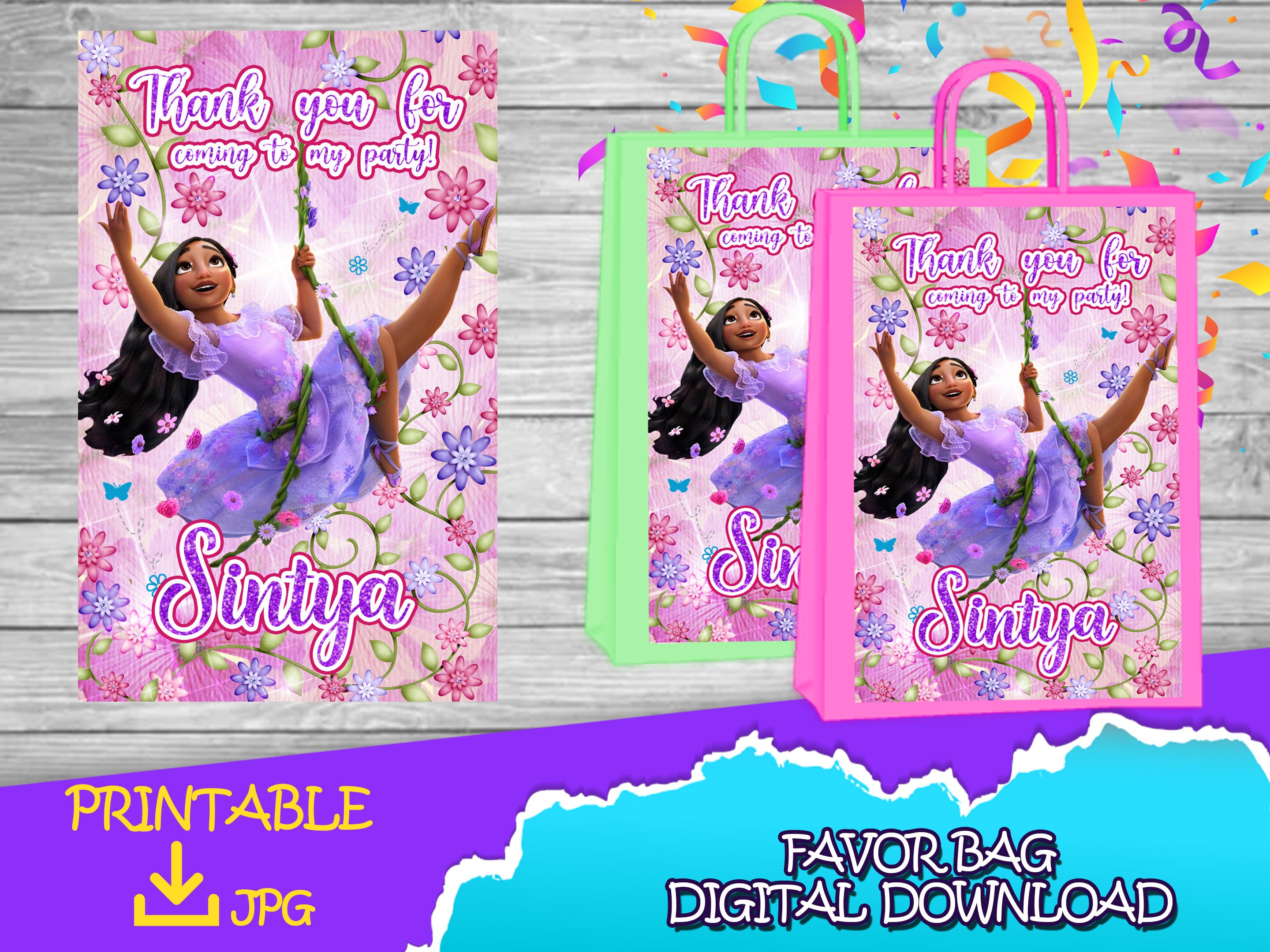 Isabella Encanto Birthday Pack Chip Bag fruit Snacks-favor - Etsy