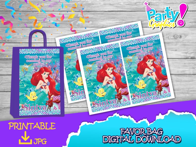 The Little Mermaid Birthday Pack Chip Bag fruit - Etsy