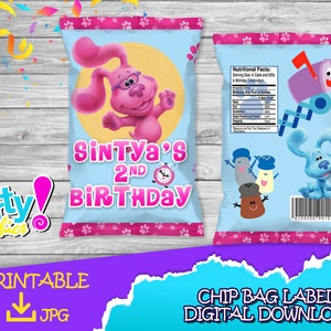 Magenta Birthday Pack - Chip Bag -fruit Snacks-favor Bag- Juice ...