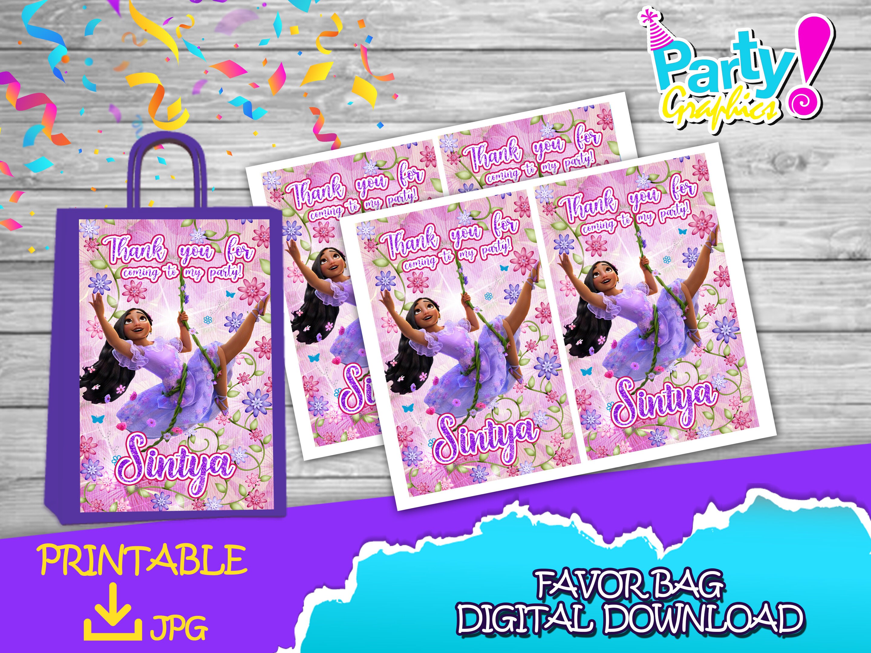 Isabella Encanto Birthday Pack Chip Bag fruit Snacks-favor - Etsy