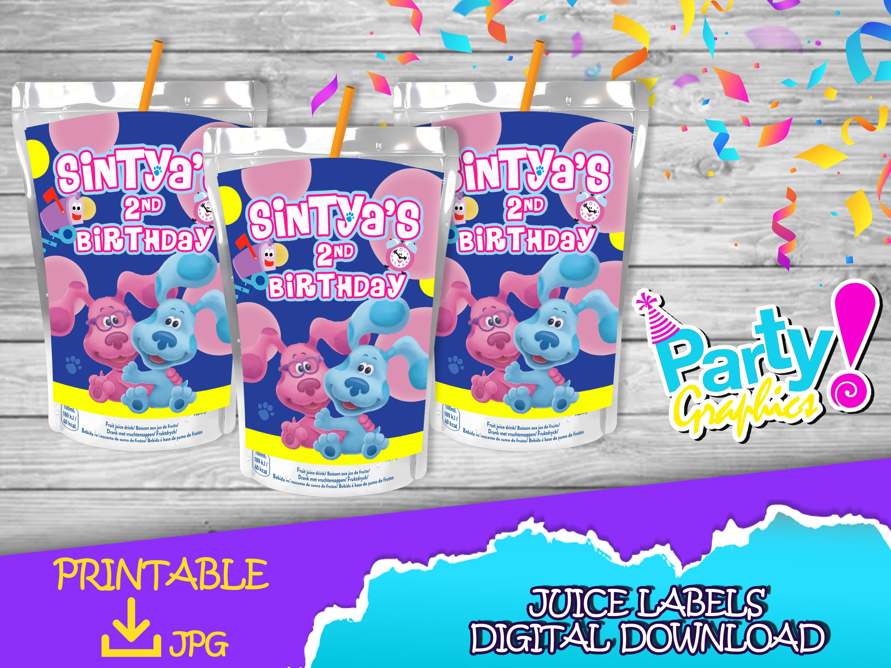 Magenta Birthday Pack Chip Bag fruit Snacks-favor Bag - Etsy