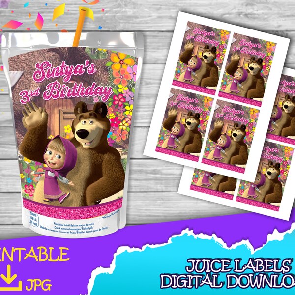 Masha and the bear - Etsy España