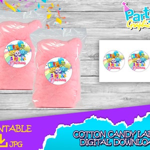 Word Party Cotton Candy - Word Party Girl or Boy Cotton Candy Tub Label ...