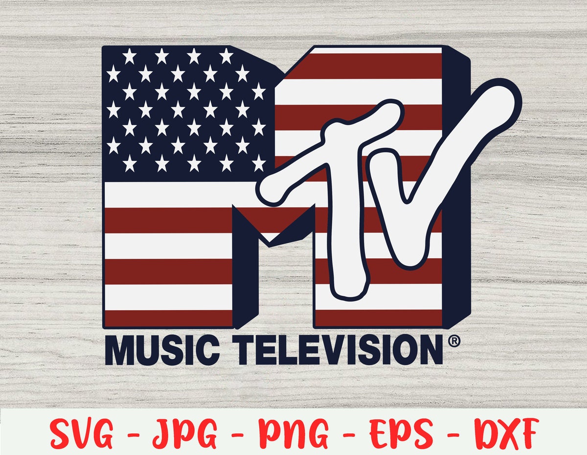 MTV Logo MTV America Flag Svg Svg Jpg Png Eps Dxf | Etsy