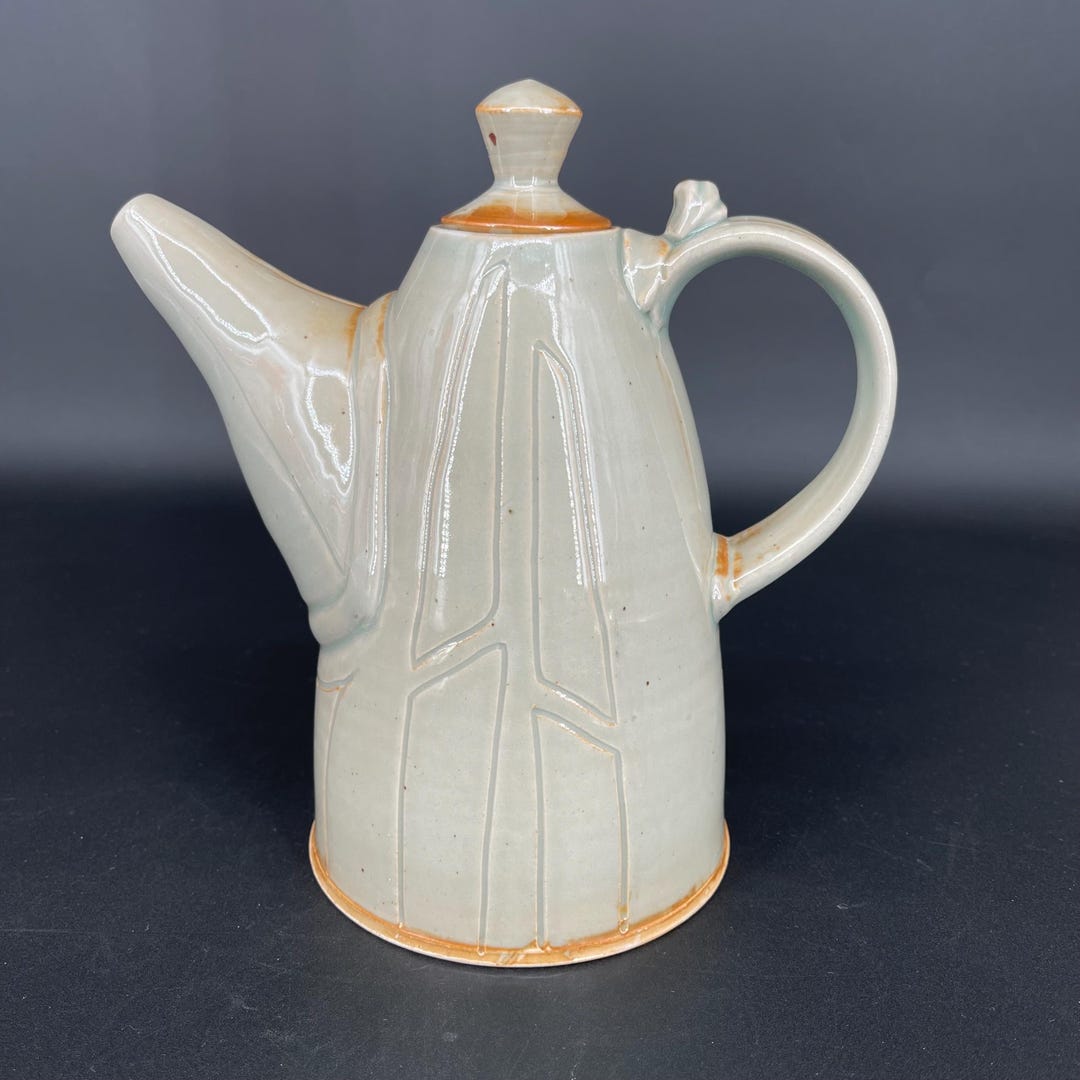 Vintage Studio Pottery Teapot Signed by Artist 2012 - Etsy