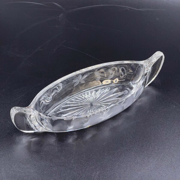 Vintage Glass Canoe Etsy