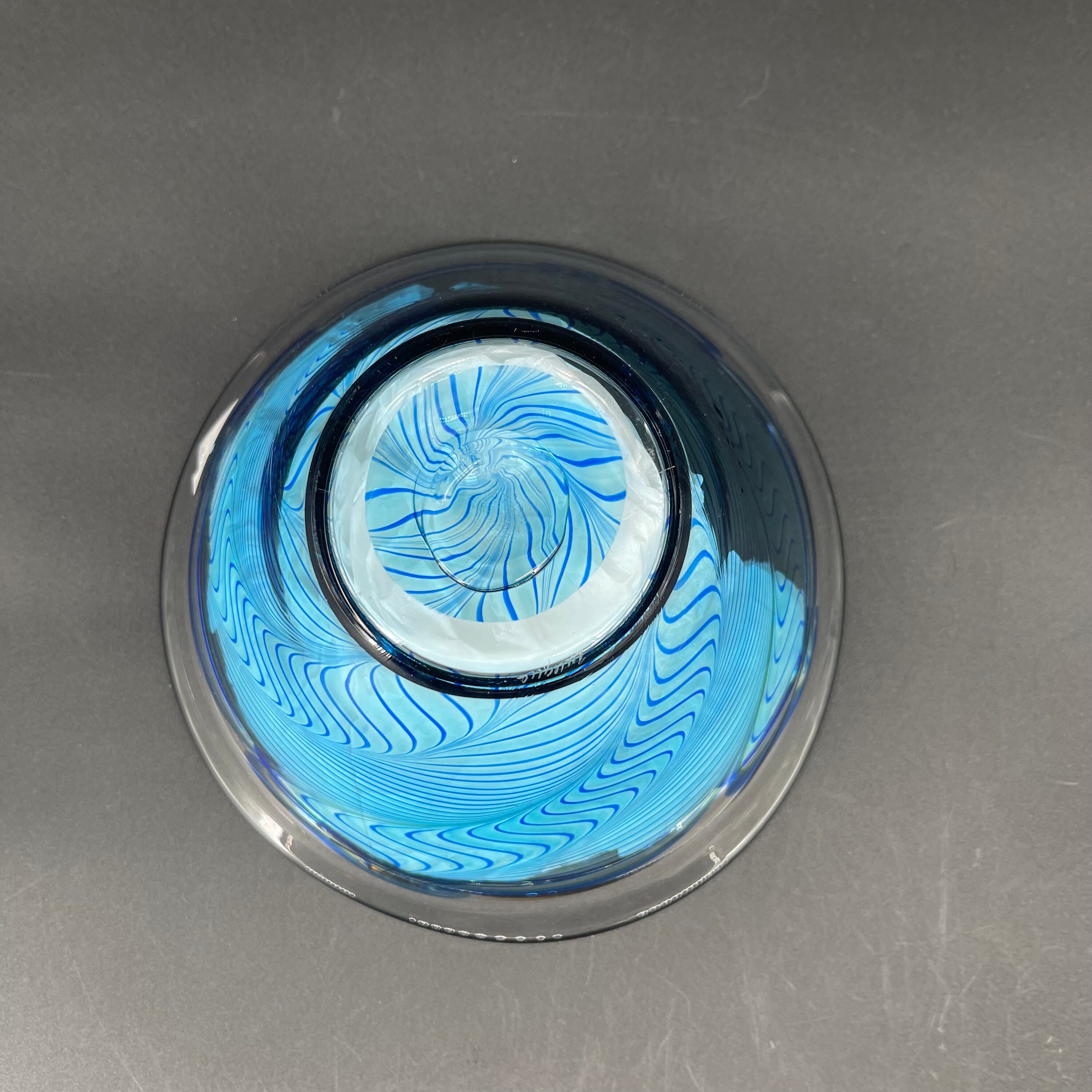 Zellique Studio Pulled Festher Art Glass Bowl - Etsy