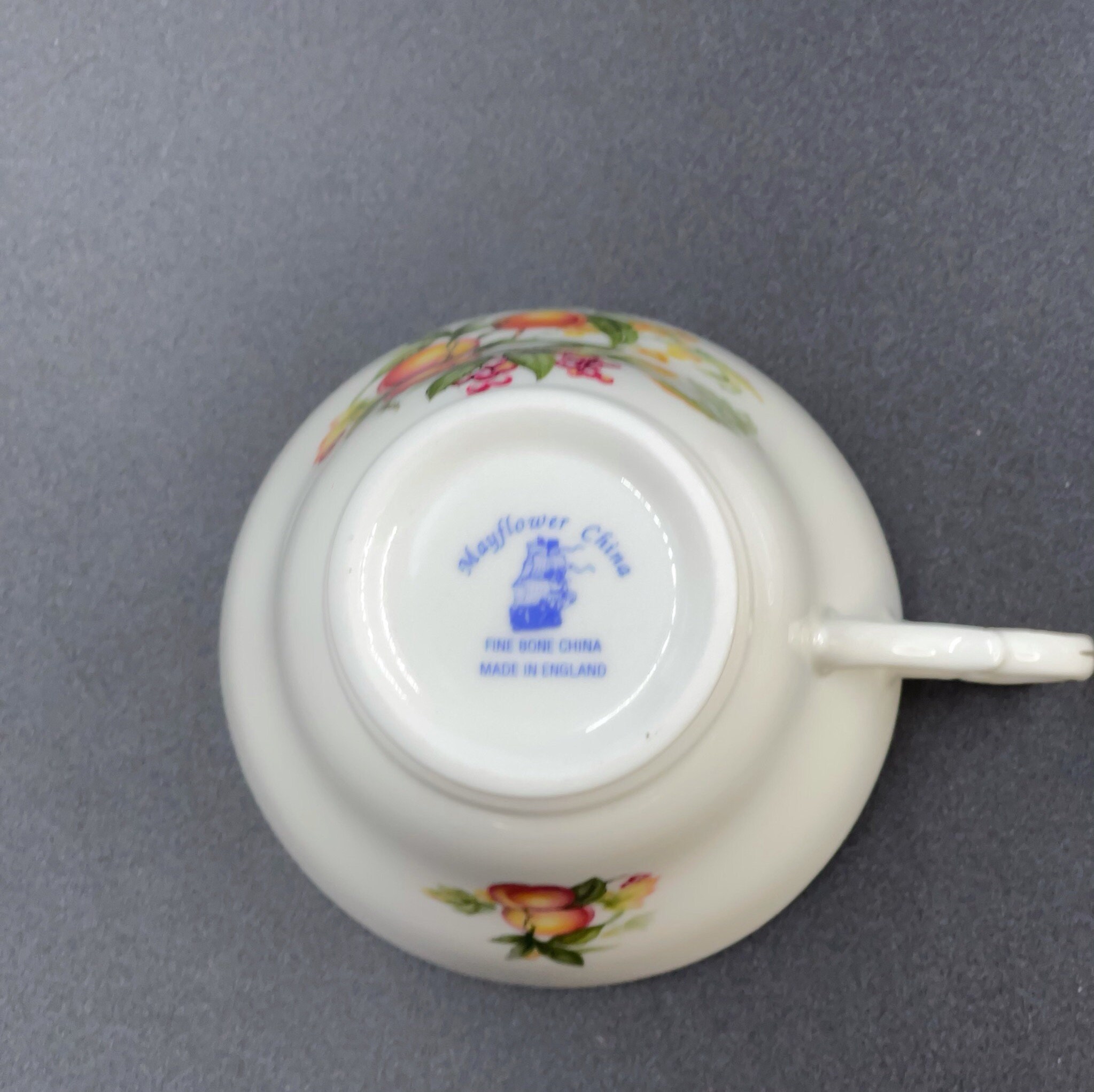 Mayflower China Fine Bone China Teacup and Saucer - Etsy