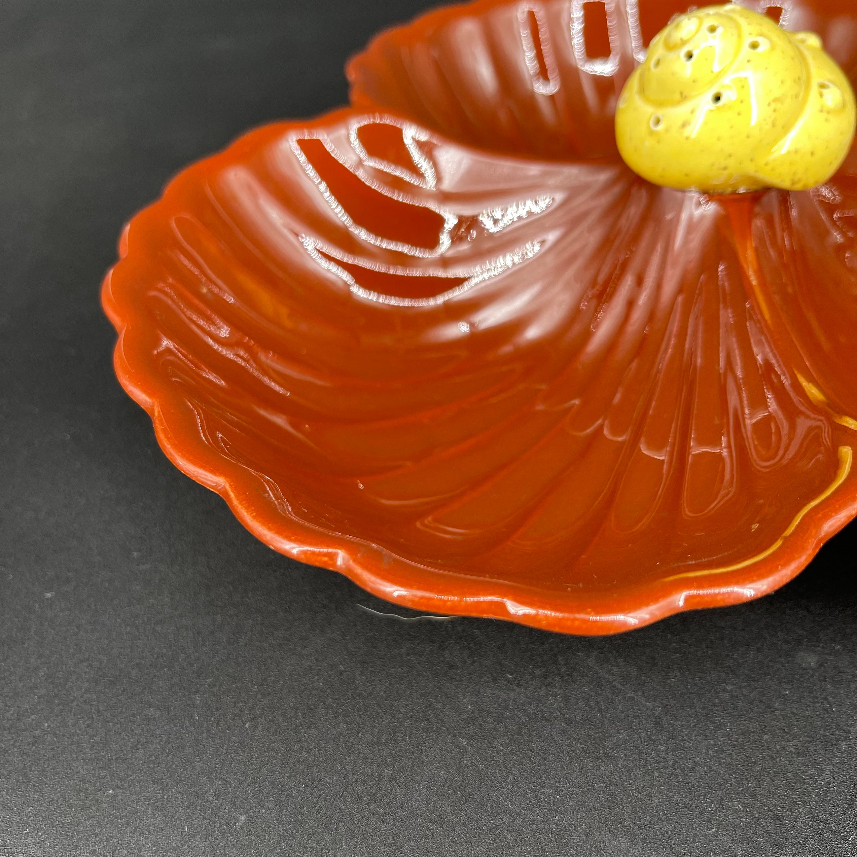Vintage 1960's Ceramic Pottery Clamshell Candy Fruit & - Etsy