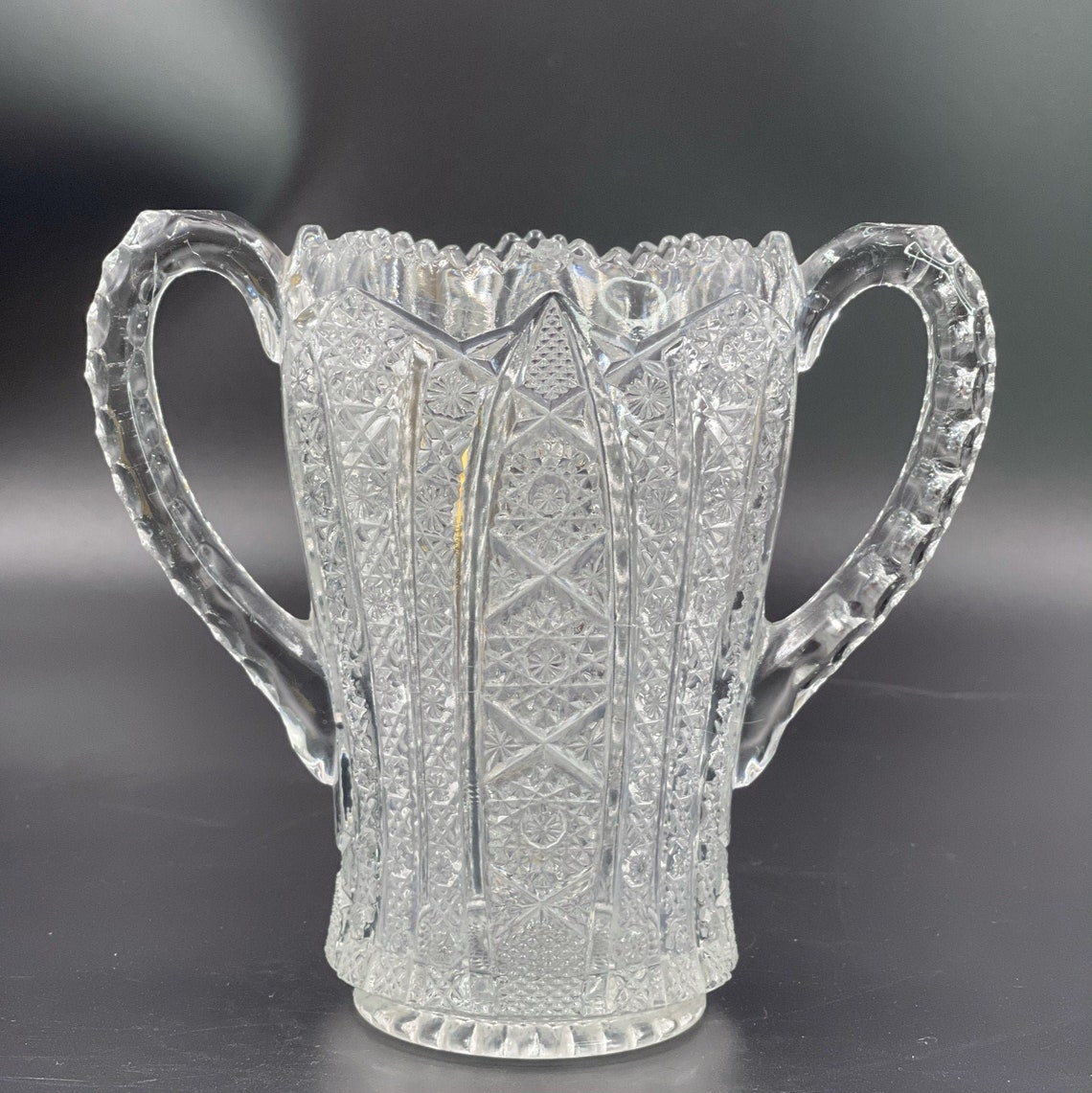 Vintage EAPG Daisy Button Glass Pitcher Vase Imperial Glass Co. - Etsy