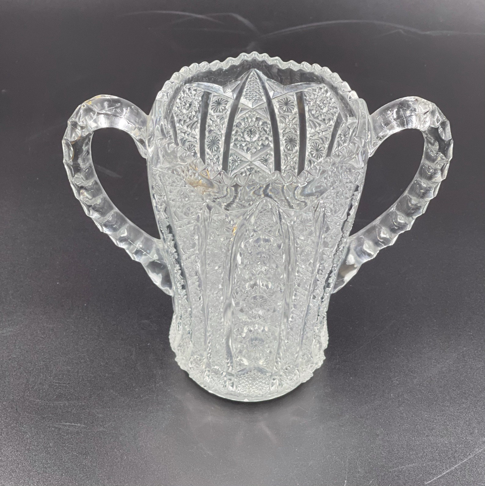 Vintage EAPG Daisy Button Glass Pitcher Vase Imperial Glass Co. - Etsy