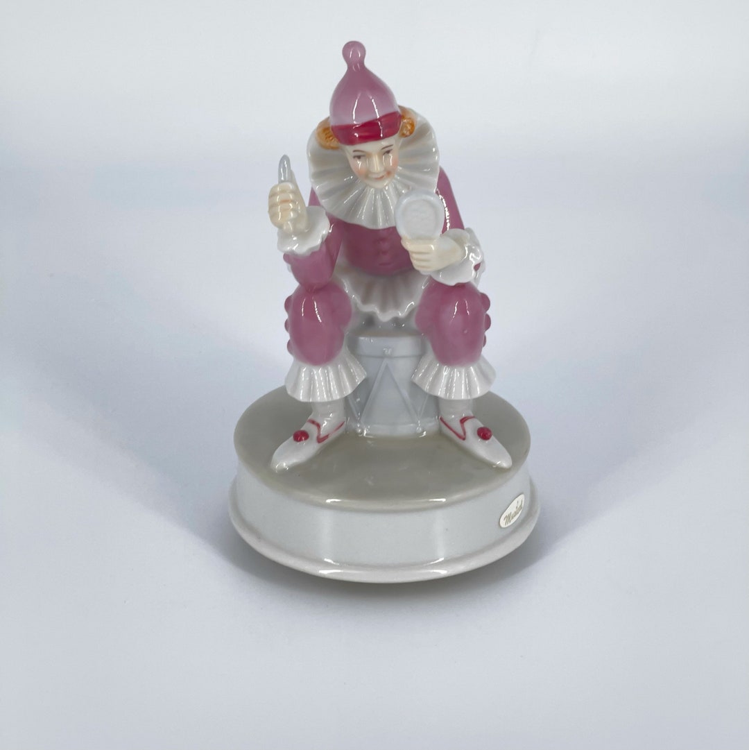 Vintage Summit Collection Exclusive Porcelain Clown Rotating Music Box ...