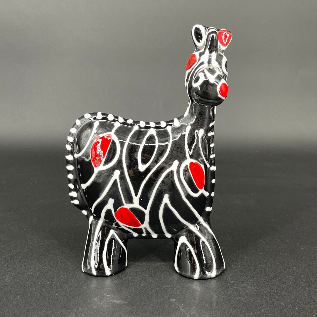 Turov Arts Ceramic Zebra Figure Signed by Artist 1997 - Etsy
