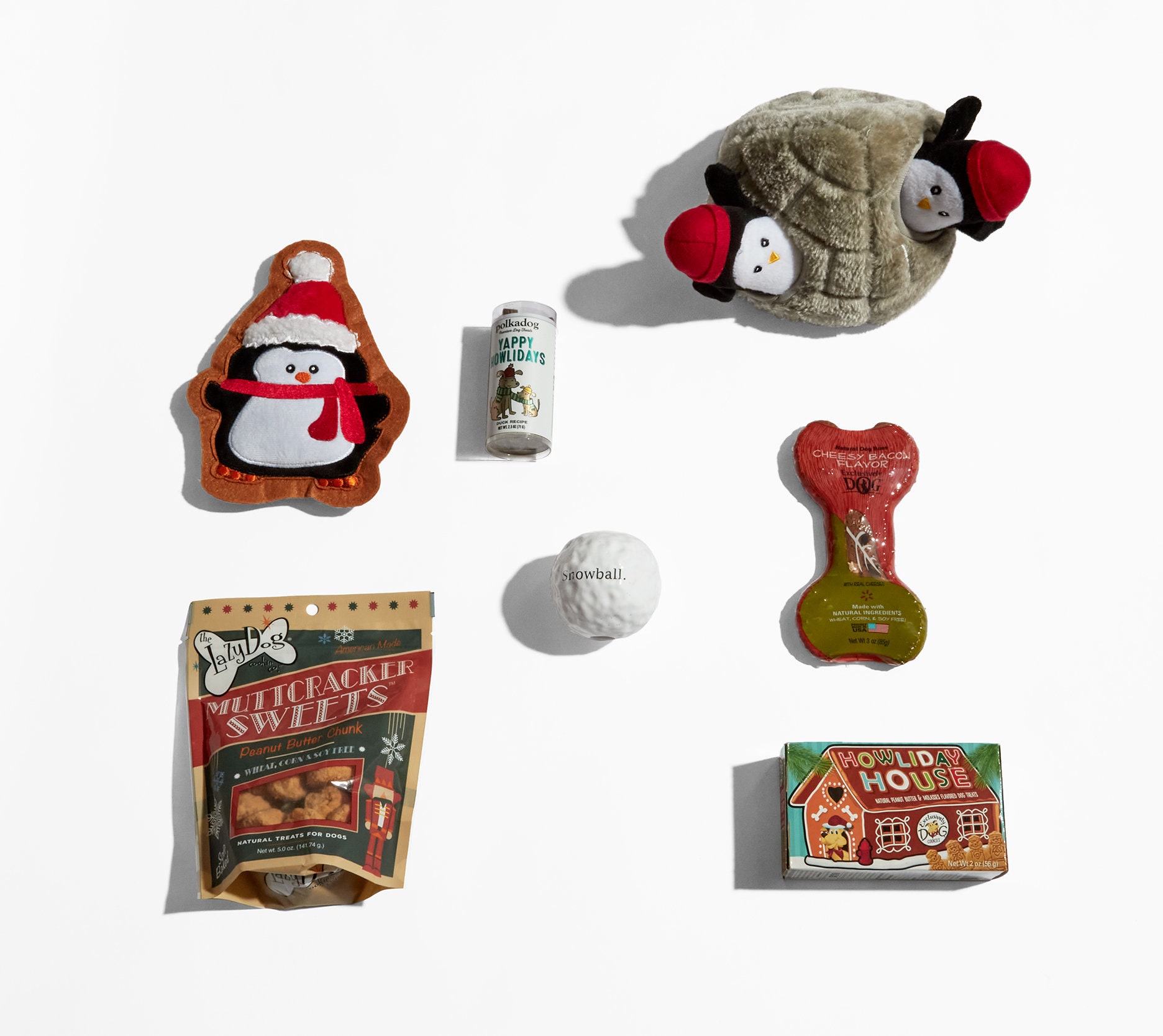 Dog Christmas Gift Basket, Personalized Puppy Holiday Presents With ...