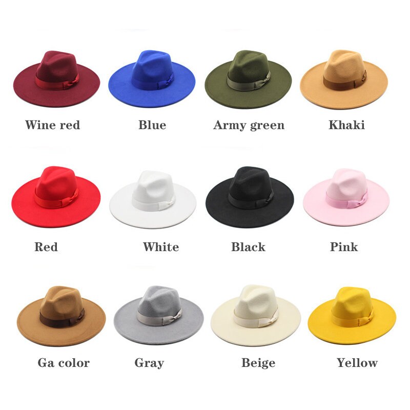 Wide-brimmed Fedoras, Fedora Hat, Wide Brim Hat, Vegan Felt Rancher Hat ...