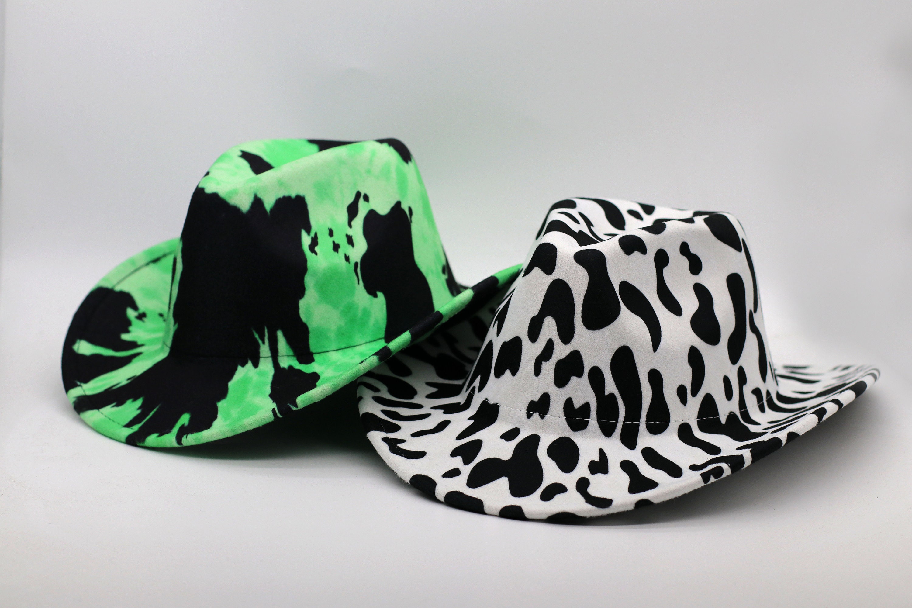 Handmade Woolen Fedoradouble-faced Cow-print Top Hat Western - Etsy