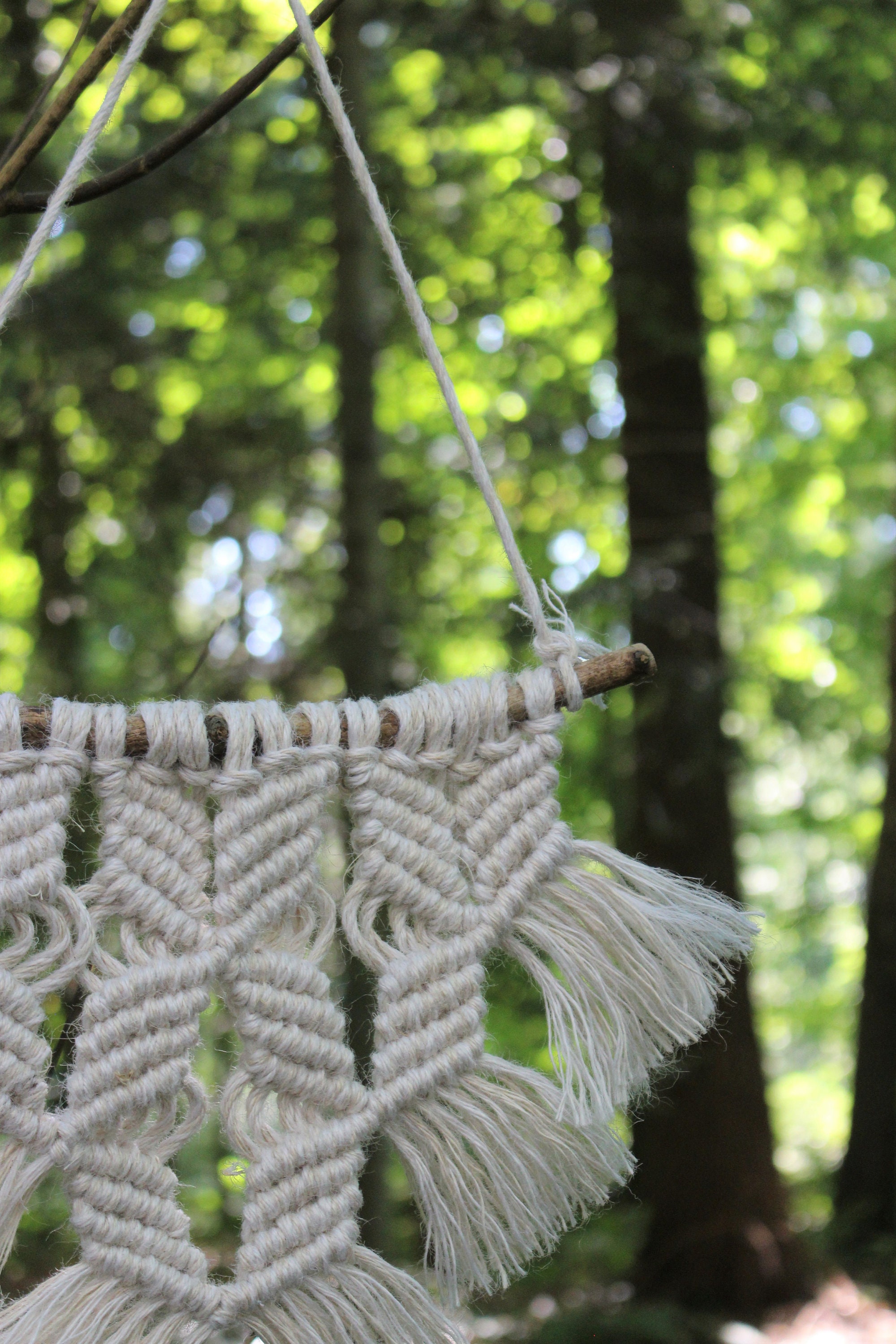 Wandbehang Makramee „Trondheim“ für draußen | Outdoor Makramee aus ...