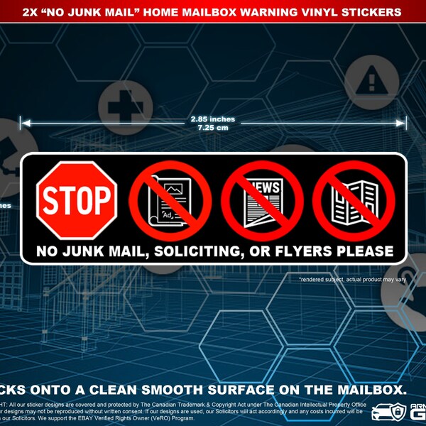 No Junk Sign - Etsy